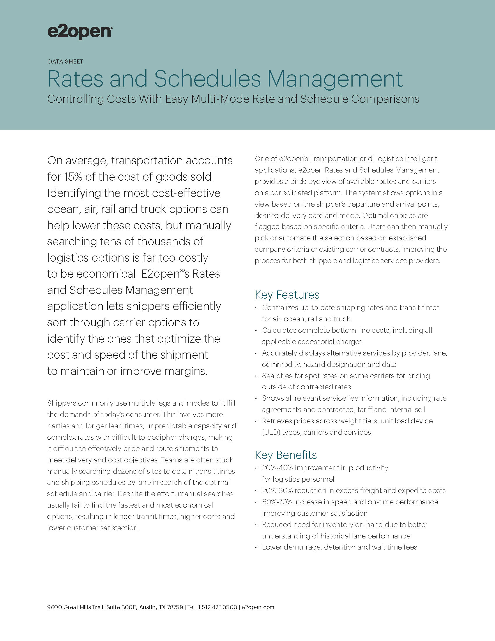 Global Trade Management | e2open