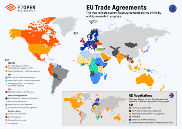 EU Trade Agreements Map | e2open EU Trade Agreements Map | e2open