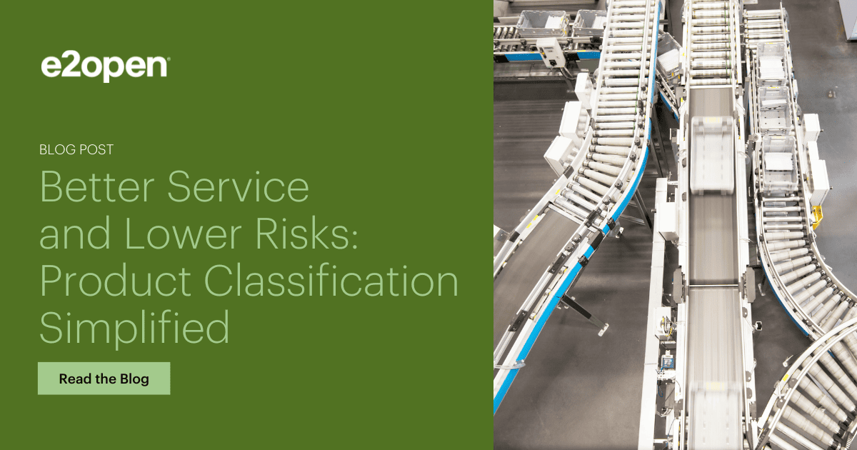 Product Classification Simplified & Automated - e2open