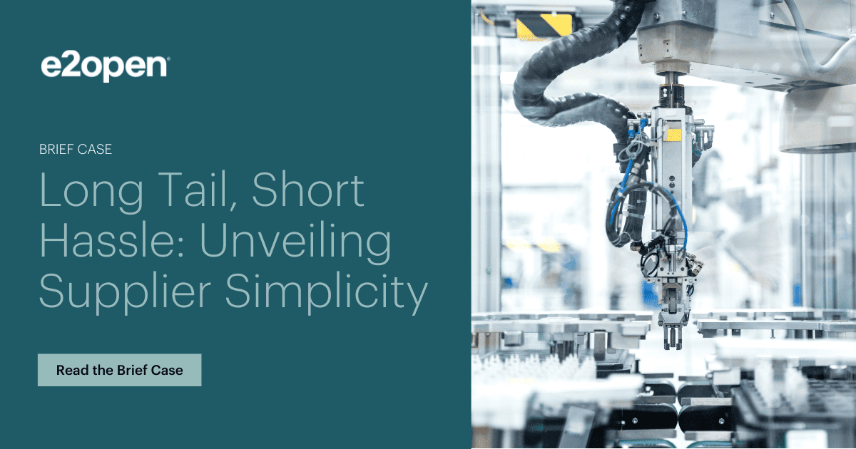 How a Global Electronics Manufacturer Streamlined Long Tail Suppliers ...