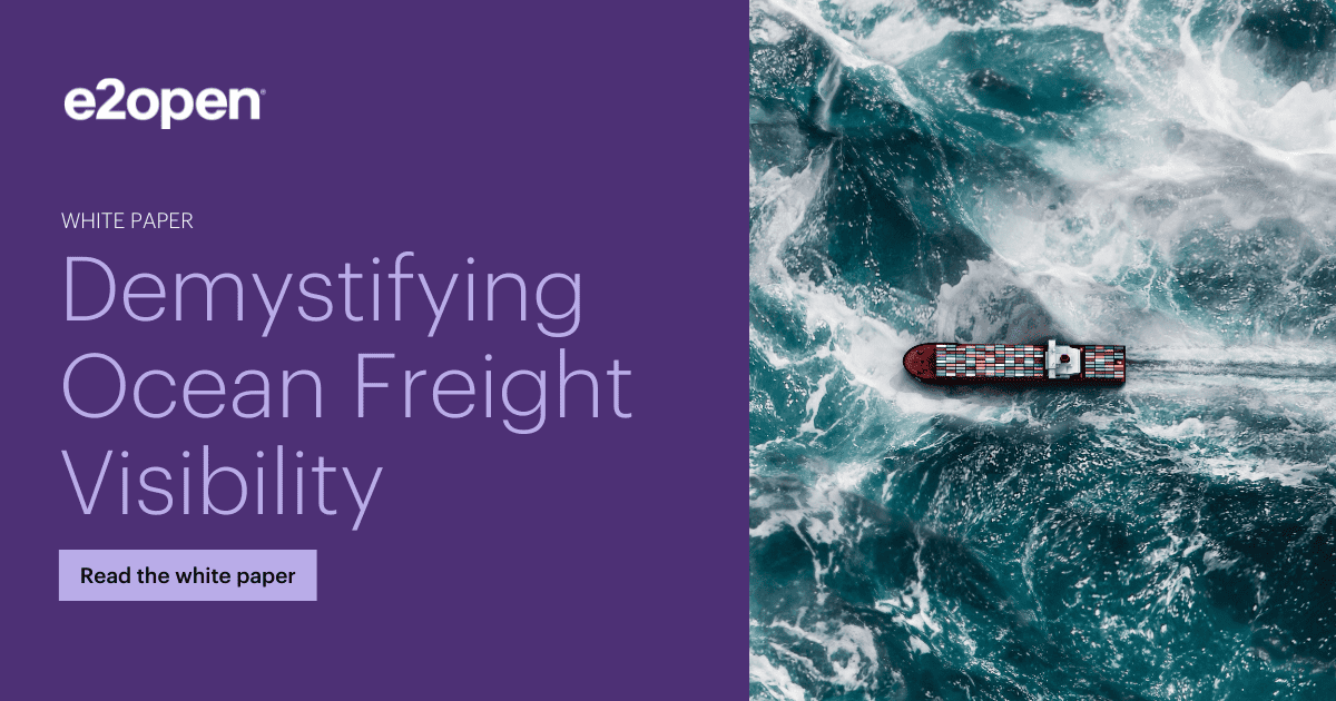 Navigating Ocean Freight Challenges: The Role of Visibility - e2open