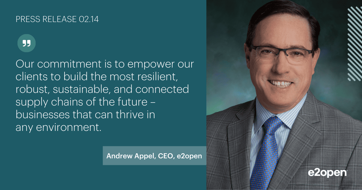 E2open Names Andrew Appel as New Chief Executive Officer