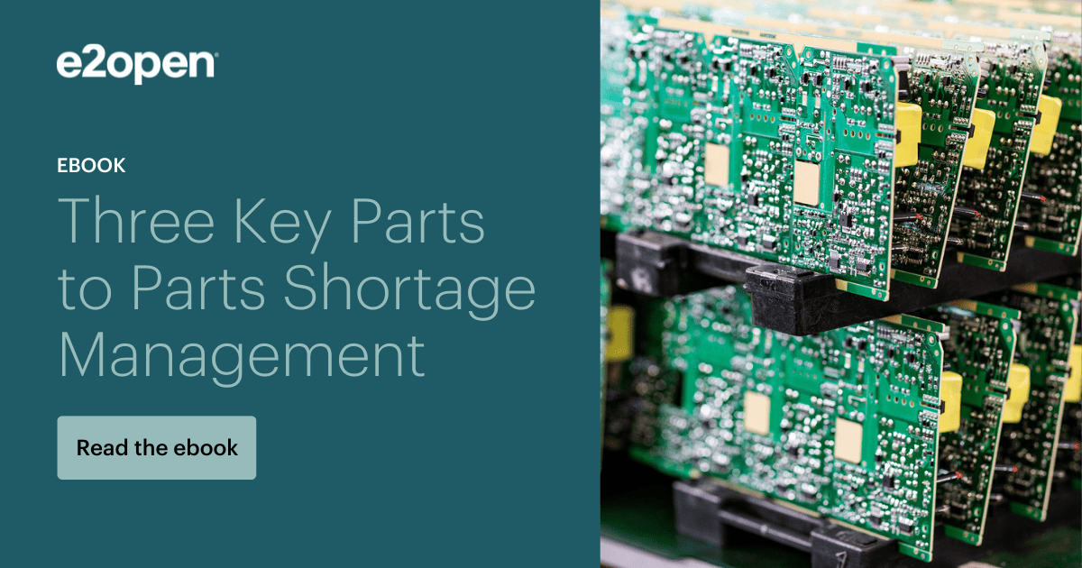 Ebook: Three Key Parts to Parts Shortages Management - e2open