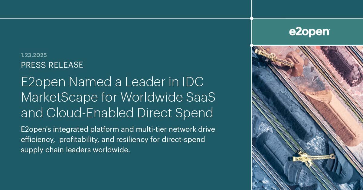 E2open Named a Leader in IDC MarketScape for Worldwide SaaS and Cloud ...