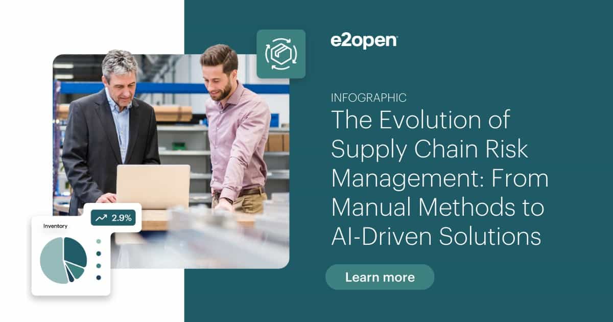 E2open Supply Chain Risk Management Plans Infographic